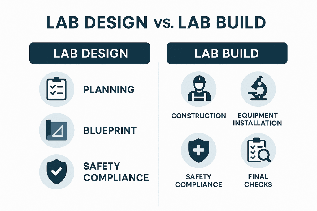Lab Design vs. Lab Build – Key Differences & Why Both Matter